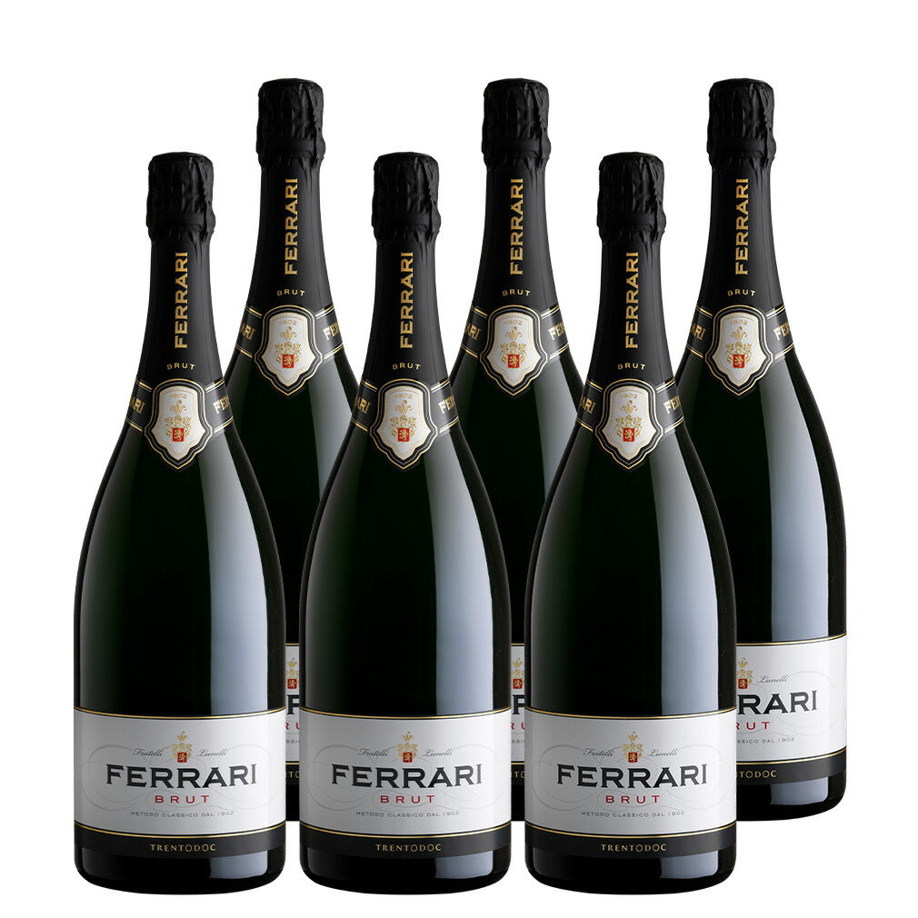 Ferrari Brut Limited Edition Sparkling White Wine 750ml 6bottle (with