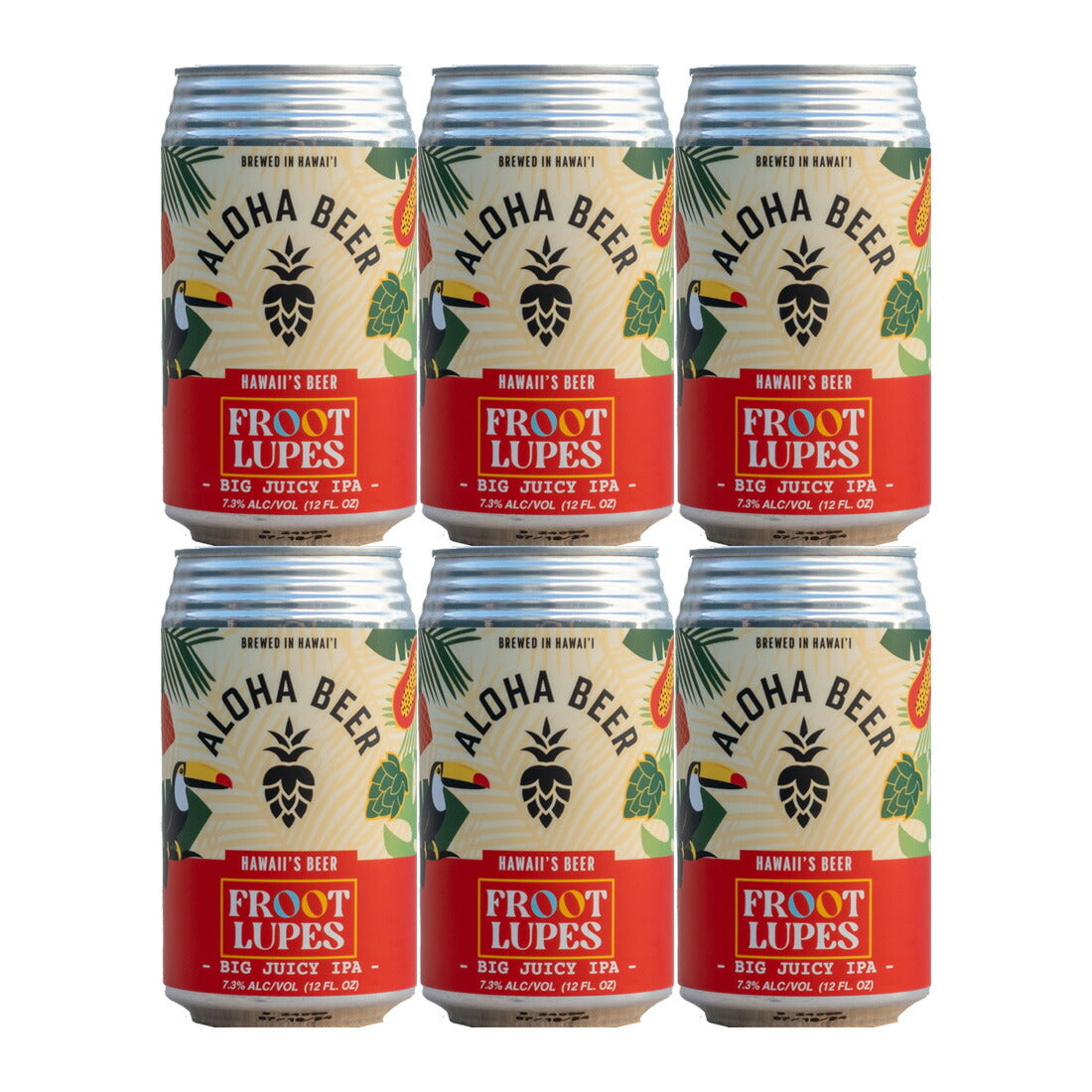 ALOHA BEER FROOT LUPES BIG JUICY IPA 355ml 6 cans