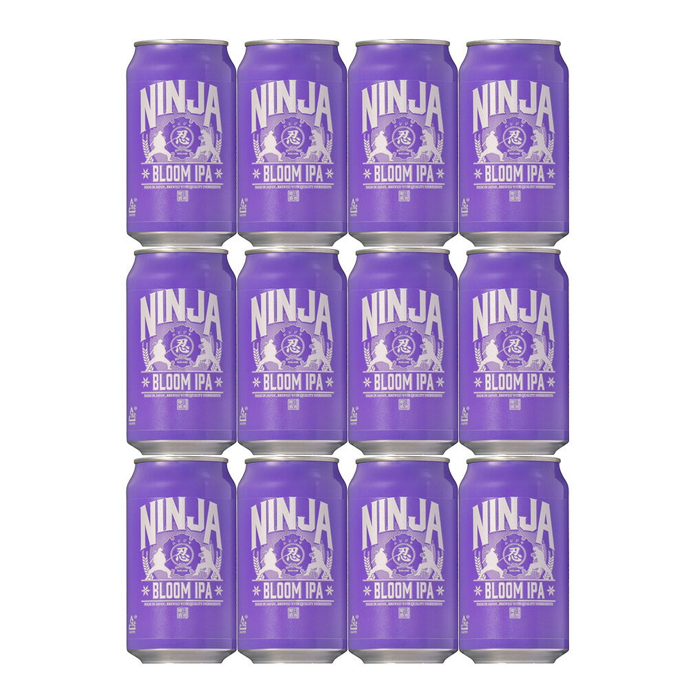 NINJA BEER IPA (NINJA IPA), Craft Beer, 350ml Cans (Pack of 12)